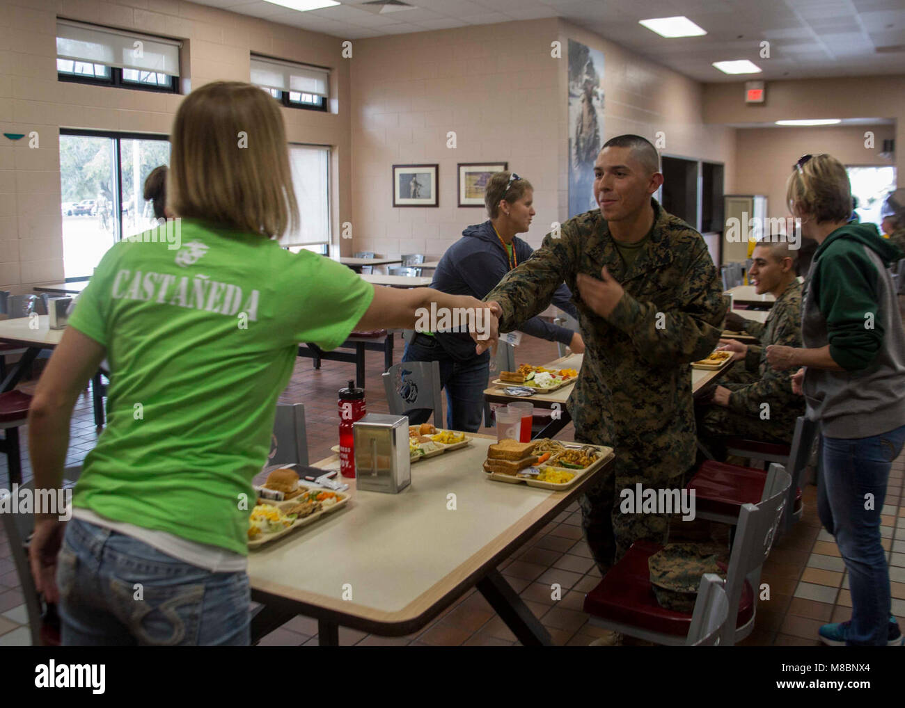 Melissa Castaneda, a teacher from Flagler Palm High School, meets a new ...