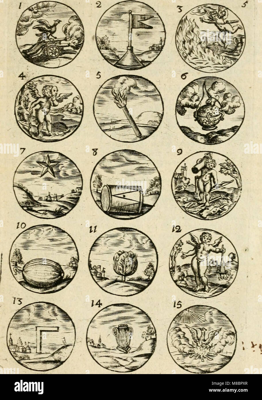 Devises et emblemes anciennes et modernes, tirées des plus celebres ...