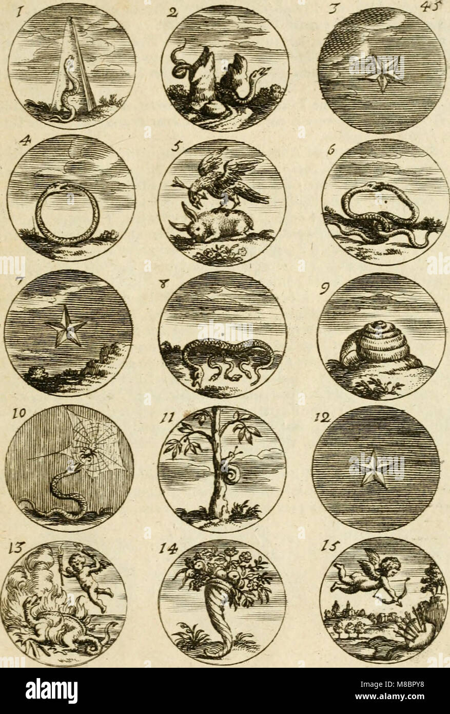 Devises et emblemes anciennes et modernes, tirées des plus celebres ...