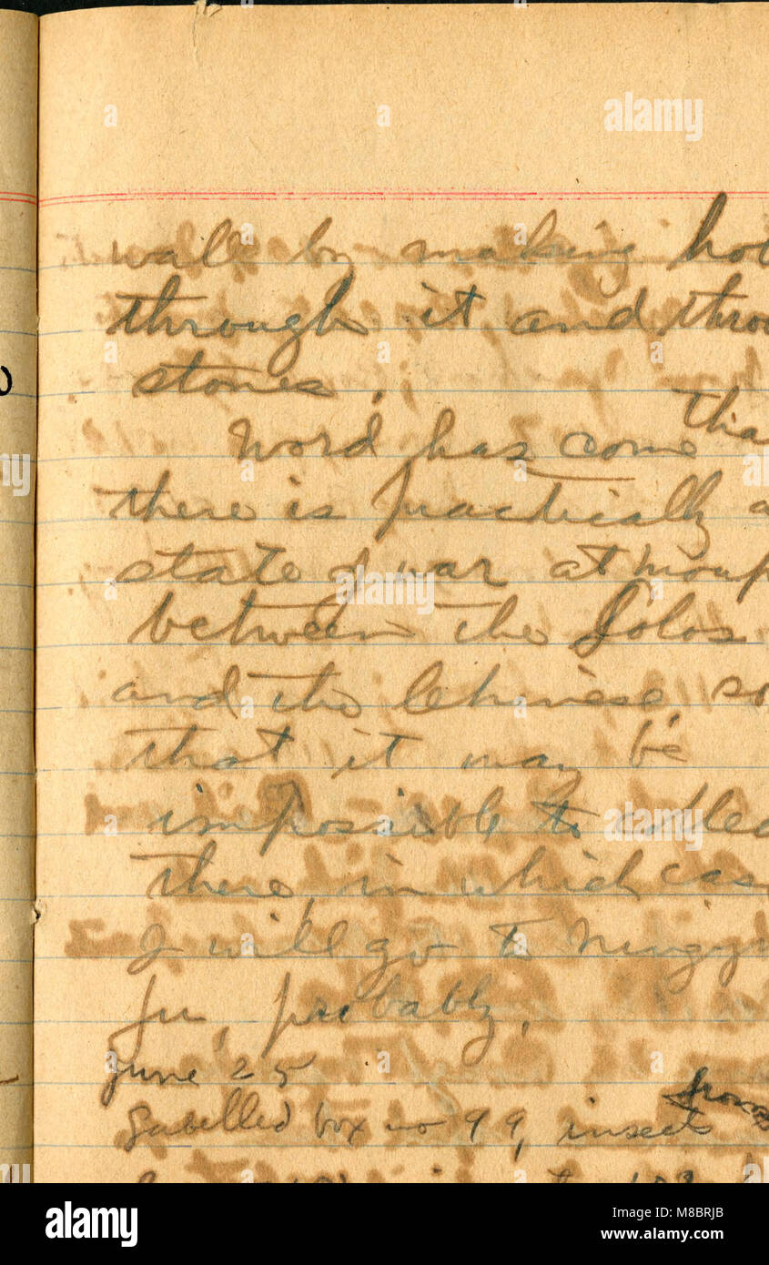 This diary, written from May 27, 1928 to October 12, 1928, provides a ...