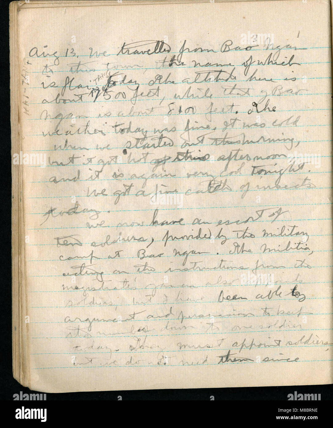 This 1928 diary documents a summer expedition to Ningyuenfu via Yachow ...