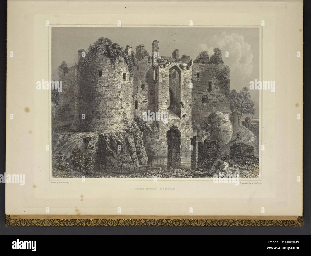 Dirleton Castle (1852) (14782071535 Stock Photo - Alamy