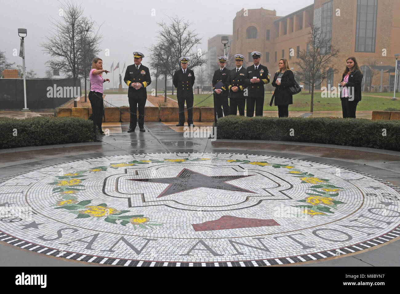 SAN ANTONIO (Feb. 23, 2018) Vice Adm. Luke McCollum, commander of Navy ...