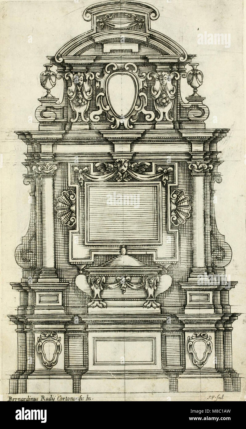 An Italian publication from 1619 featuring various designs of burial ...