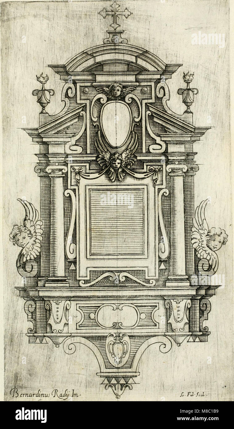 This 1619 Italian work presents various designs of tombs and burial ...