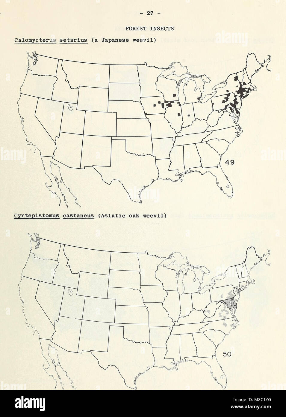 The 1959 publication, Distribution Maps of Some Insect Pests in the ...