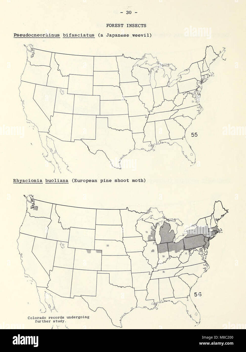 The 1959 publication Distribution Maps of Some Insect Pests in the ...