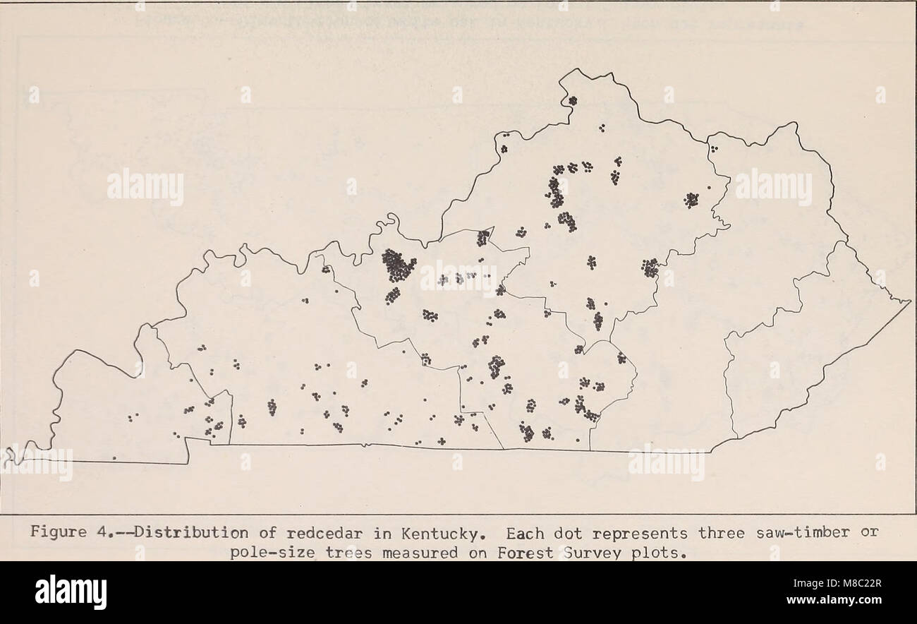 This 1952 report details the distribution of tree species across ...