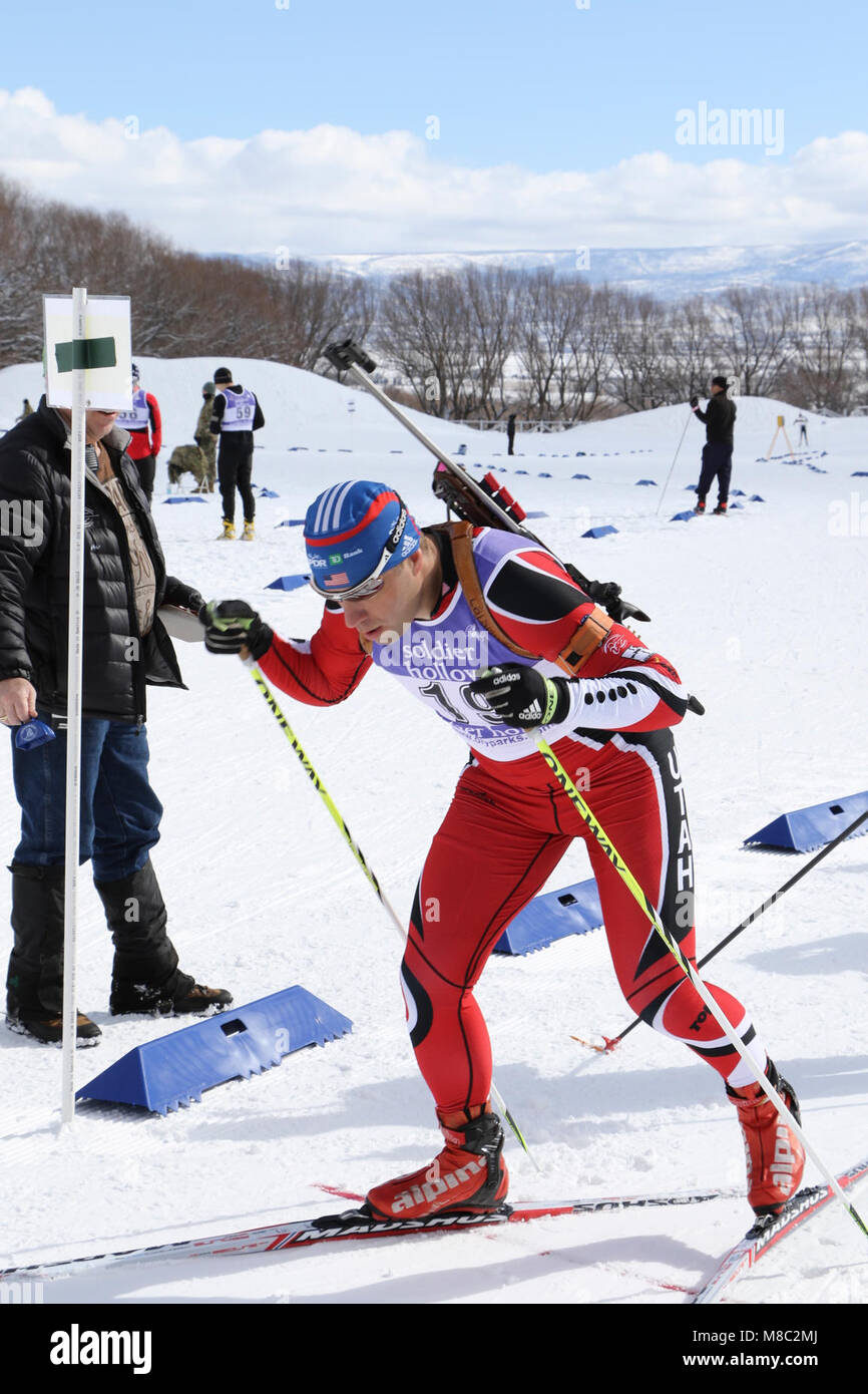 Staff Sgt. Jeremy Teela from the Utah National Gaurd begins the Chief ...