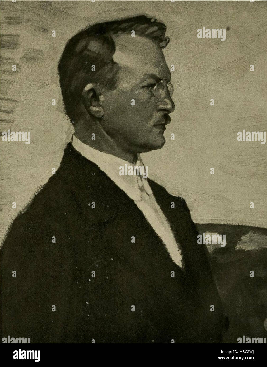 *Selbstbildnis* by Fritz Erler is an autobiographical self-portrait ...