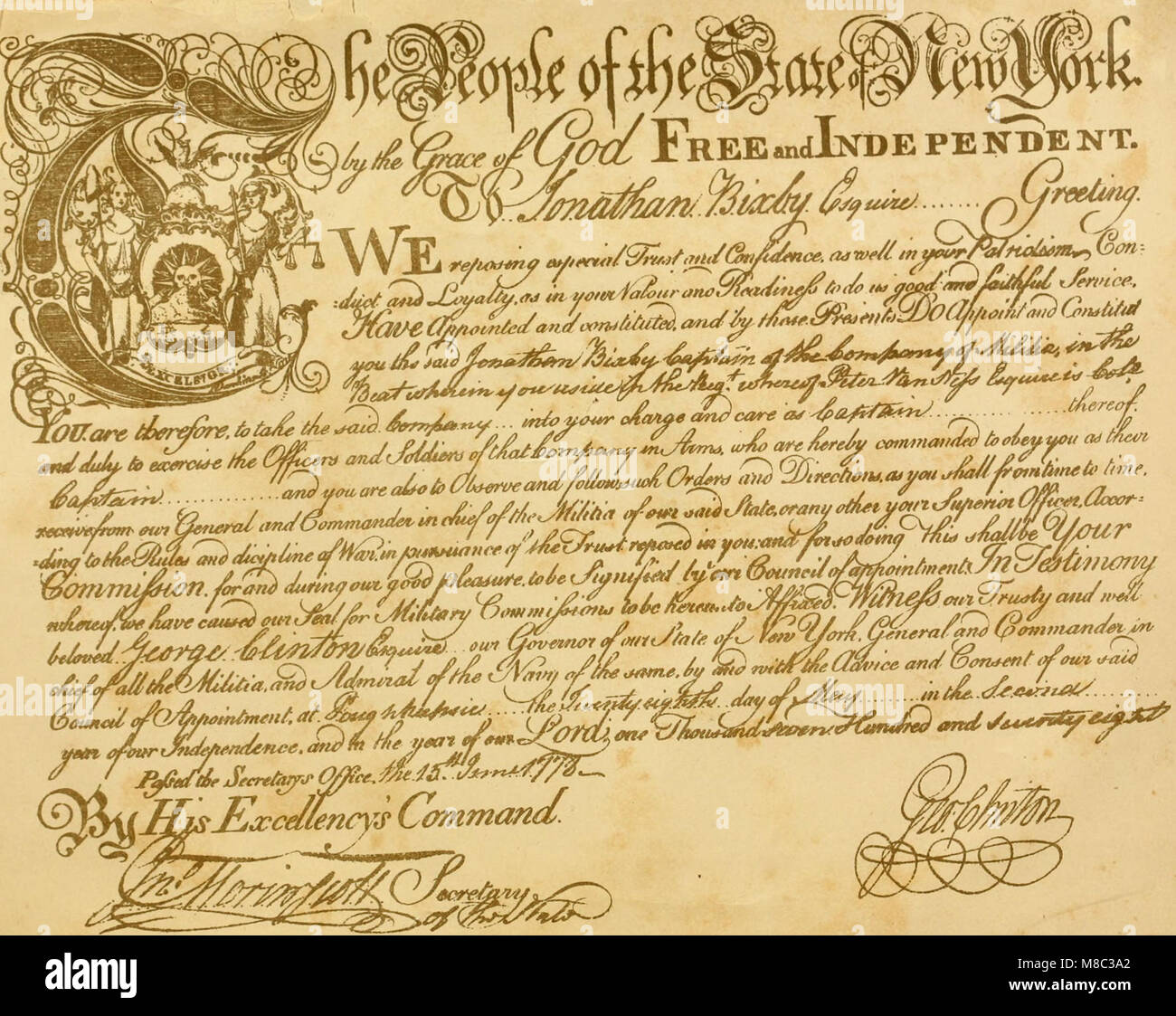 Colonial documents hi-res stock photography and images - Alamy
