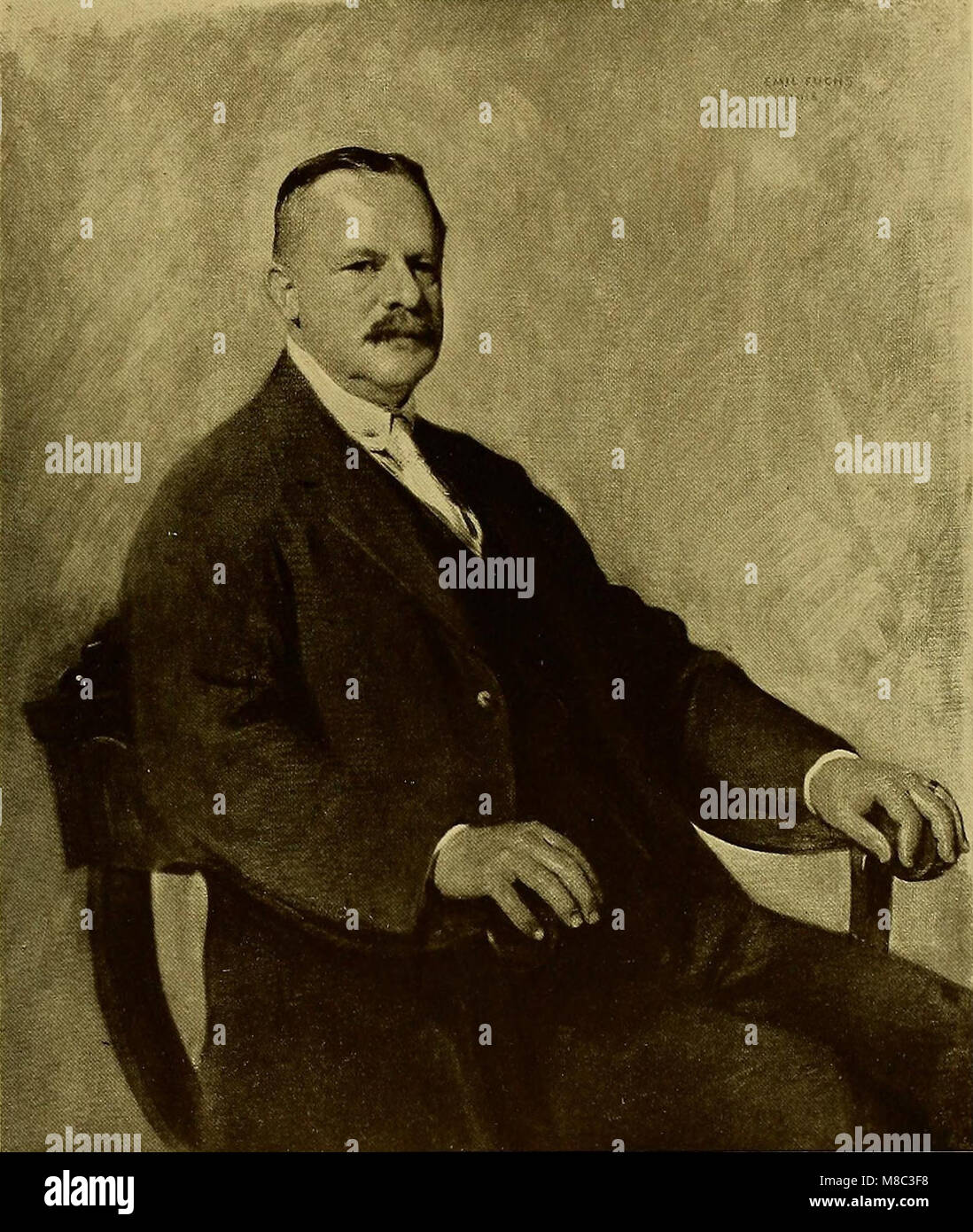 George Jay Gould I, by Emil Fuchs 1918 Stock Photo - Alamy