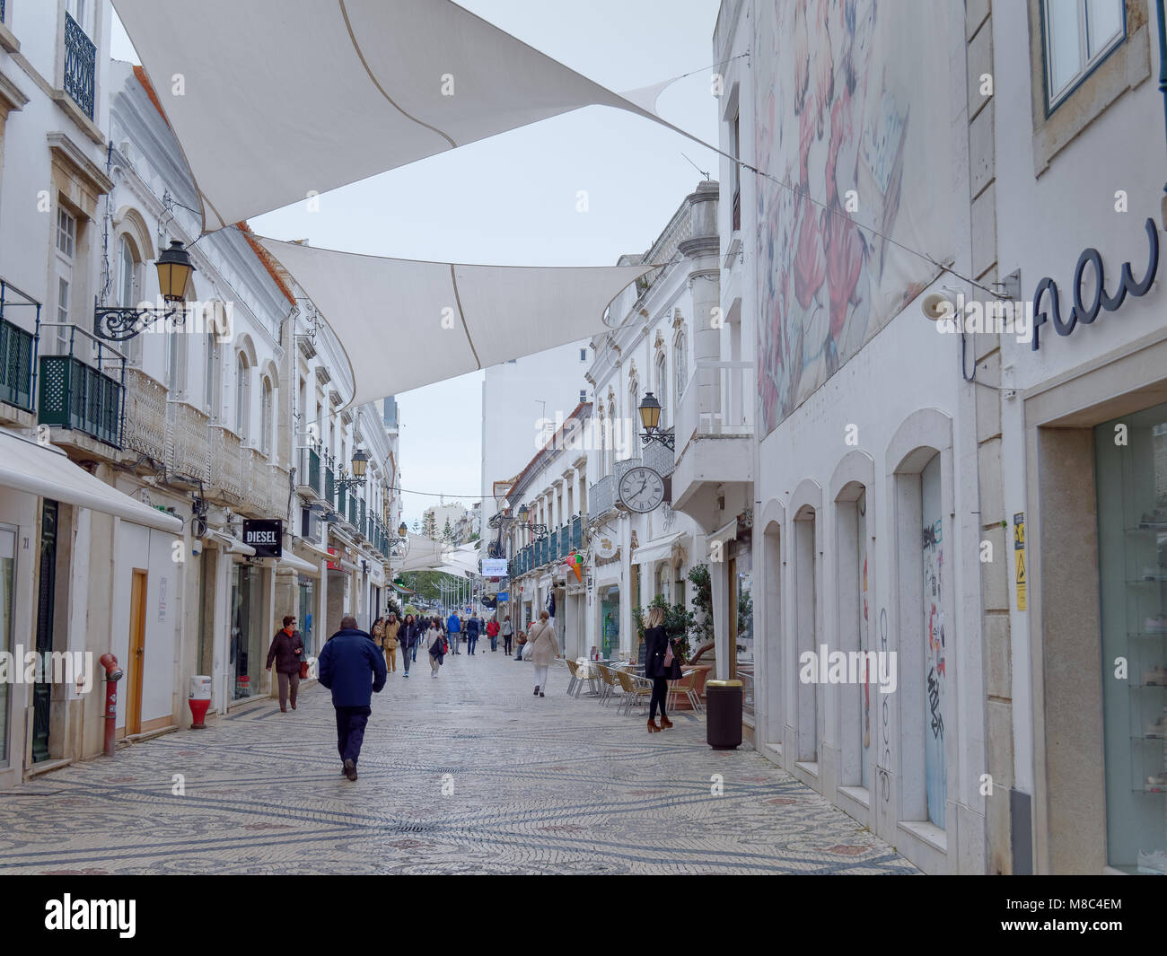FARO, SOUTHERN ALGARVE/PORTUGAL - MARCH 7 : Sails over the Streets of ...