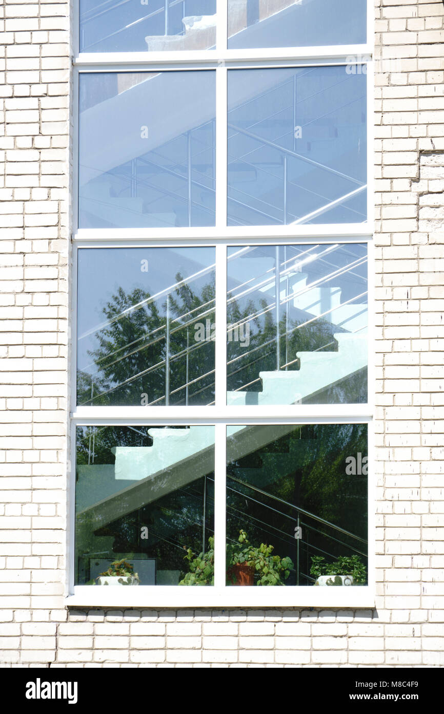 very high Windows in the house Stock Photo - Alamy