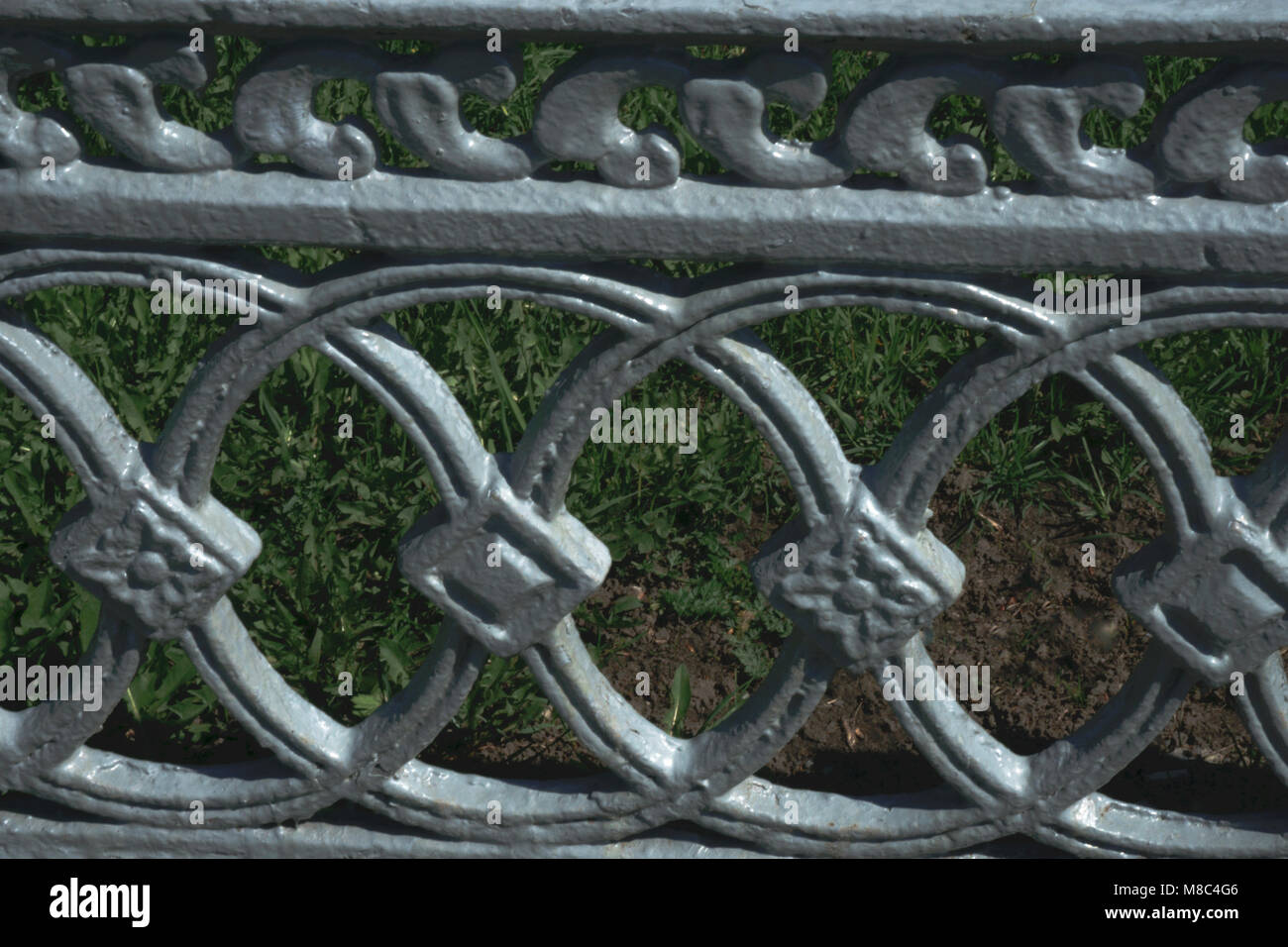texture, background, pattern. The cast-iron grill. a strong, hard ...