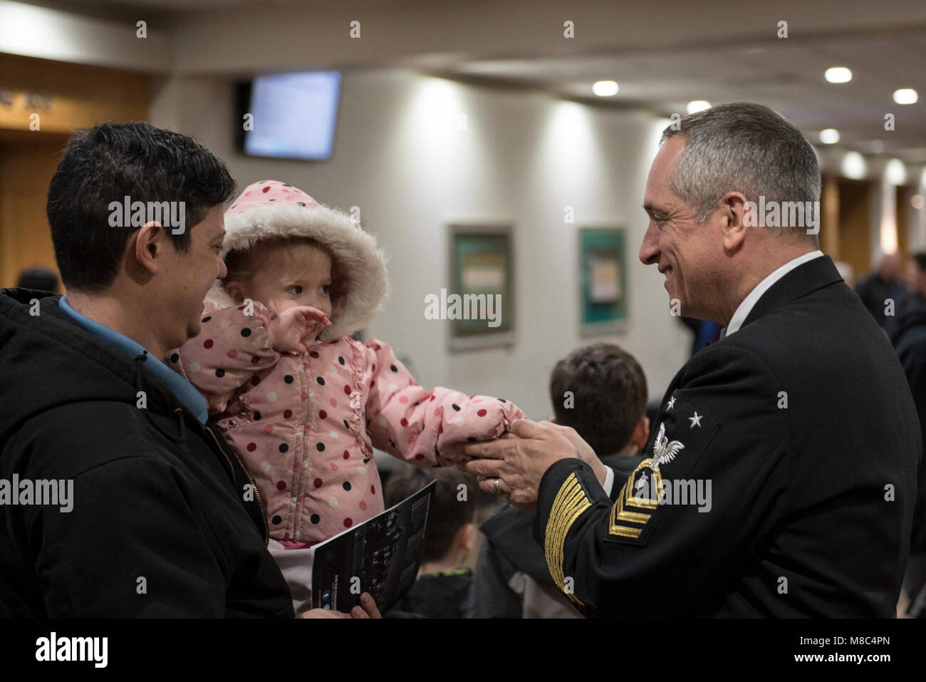 OGDEN, Utah (Feb. 26, 2018) Master Chief Musician James Armstrong meets ...