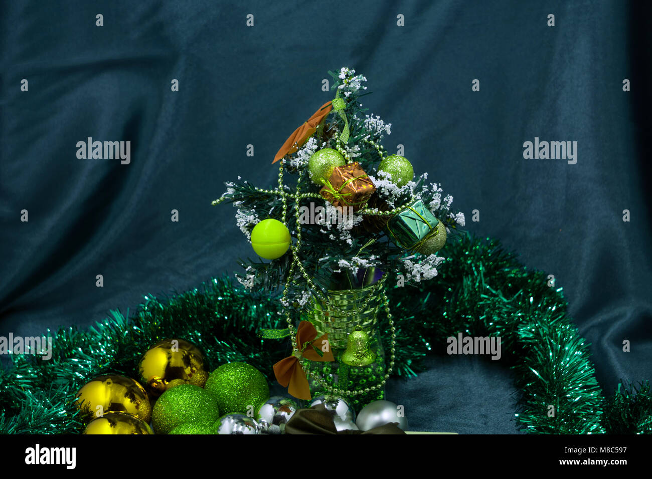 Gift boxes under the Christmas tree Stock Photo - Alamy