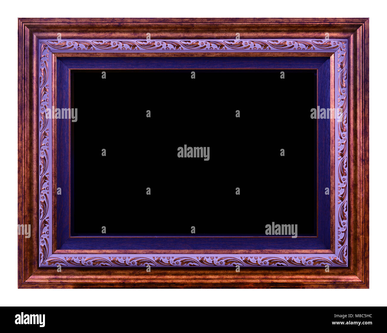 Antique violet frame isolated on the white background Stock Photo - Alamy