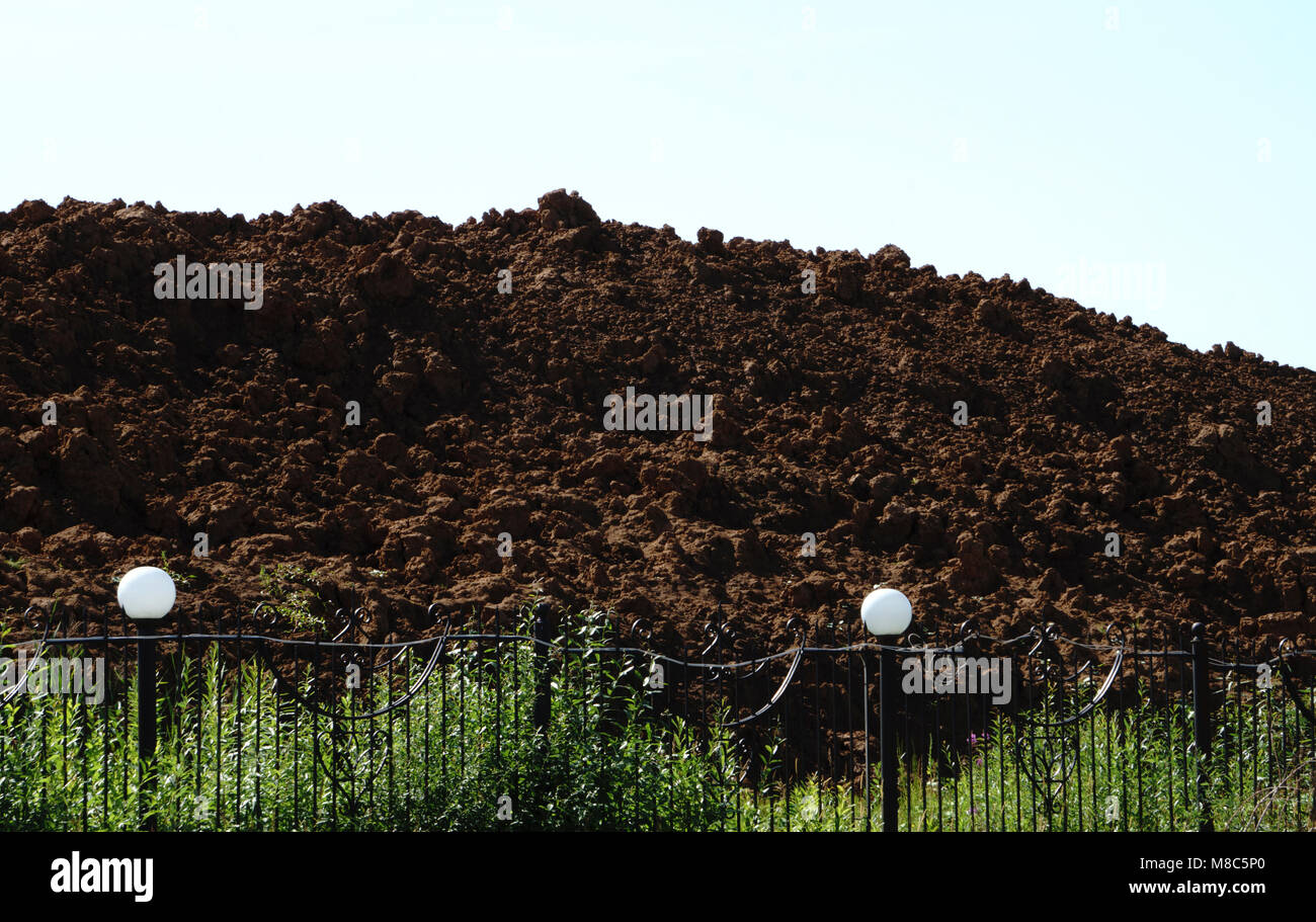 ( Mars), Russia, Siberia. Red Clay. Fantastic Martian Terrain Stock ...