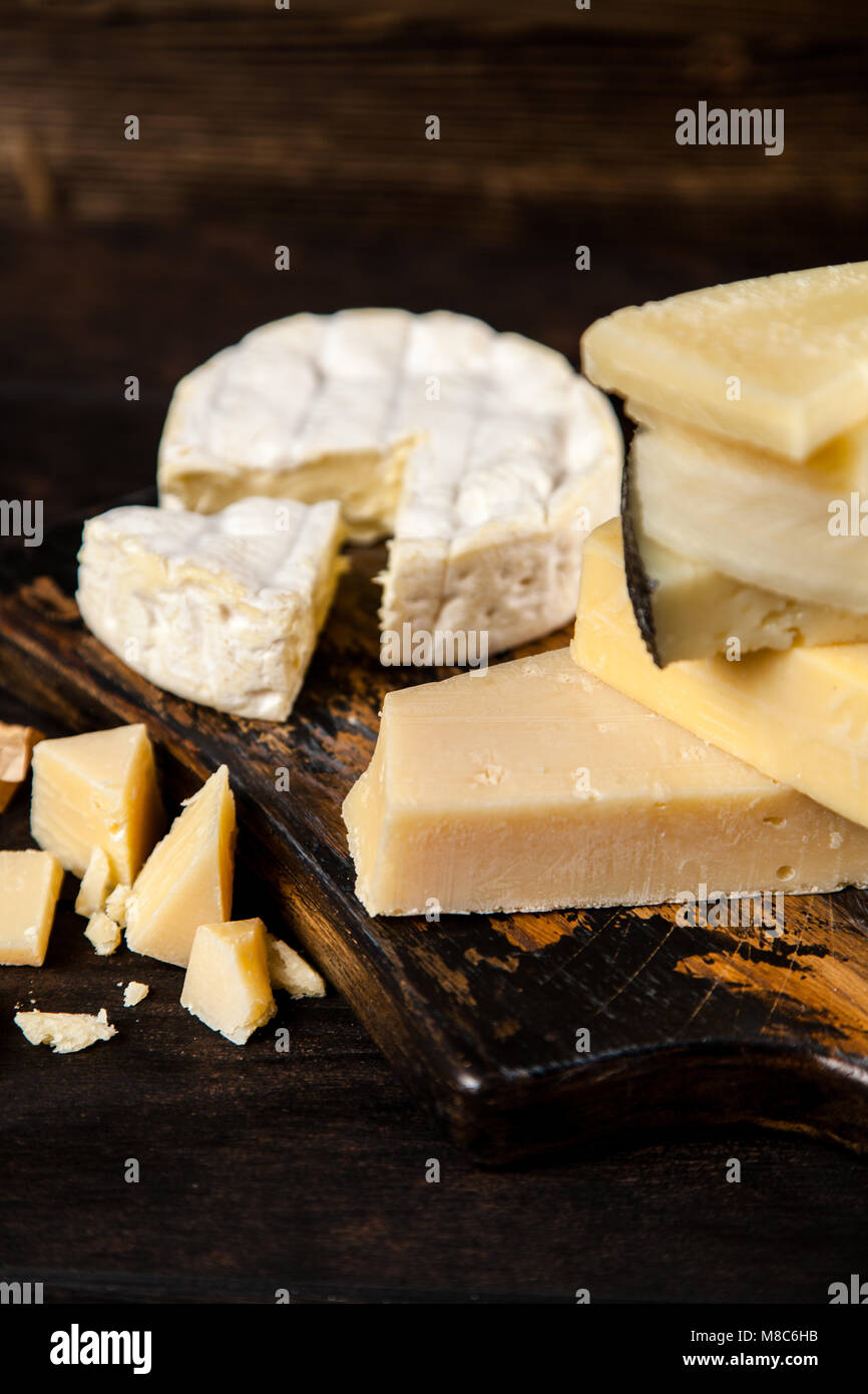 Different sorts of cheese Stock Photo - Alamy