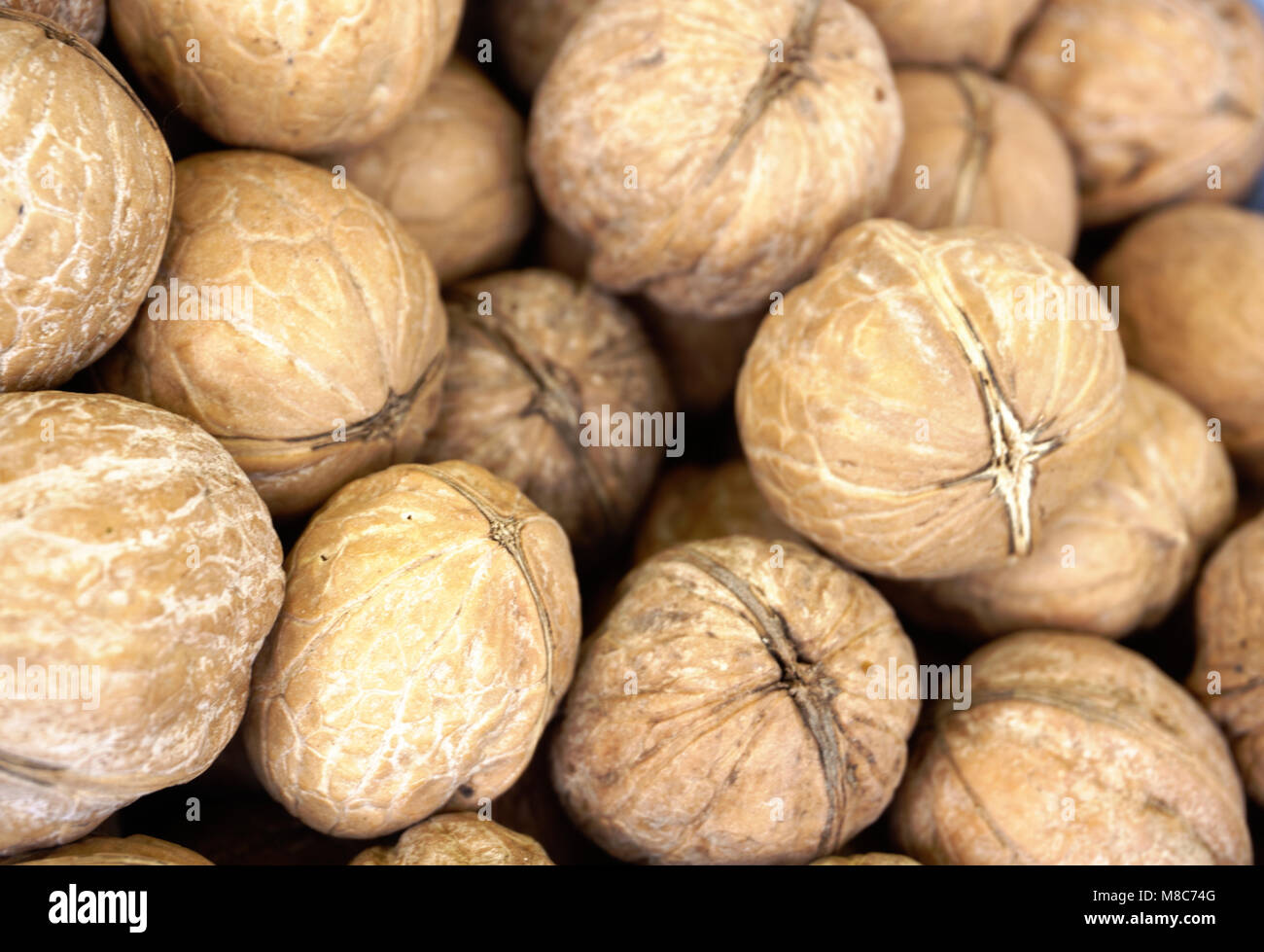 Natural background made from different kinds of nuts Stock Photo - Alamy
