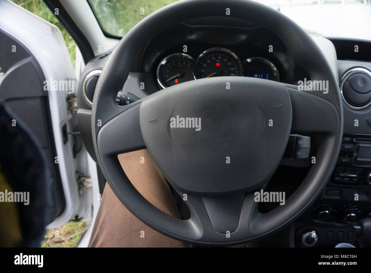 the interior of the wheel of a car Stock Photo - Alamy