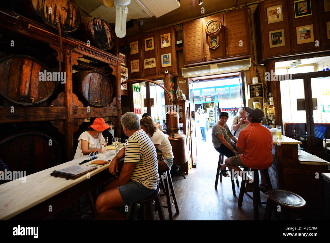 Brettos bar is one of the oldest in Athens, Greece Stock Photo - Alamy