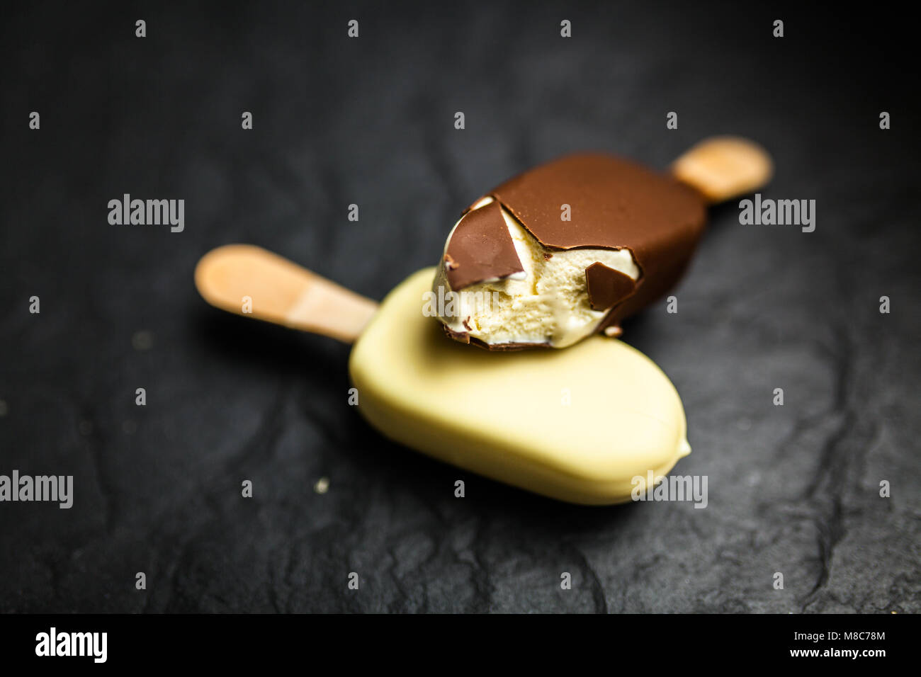 Ice cream on a stick Stock Photo - Alamy
