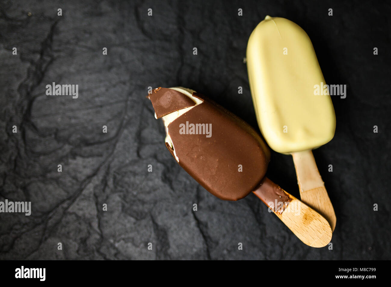 Ice cream on a stick Stock Photo - Alamy