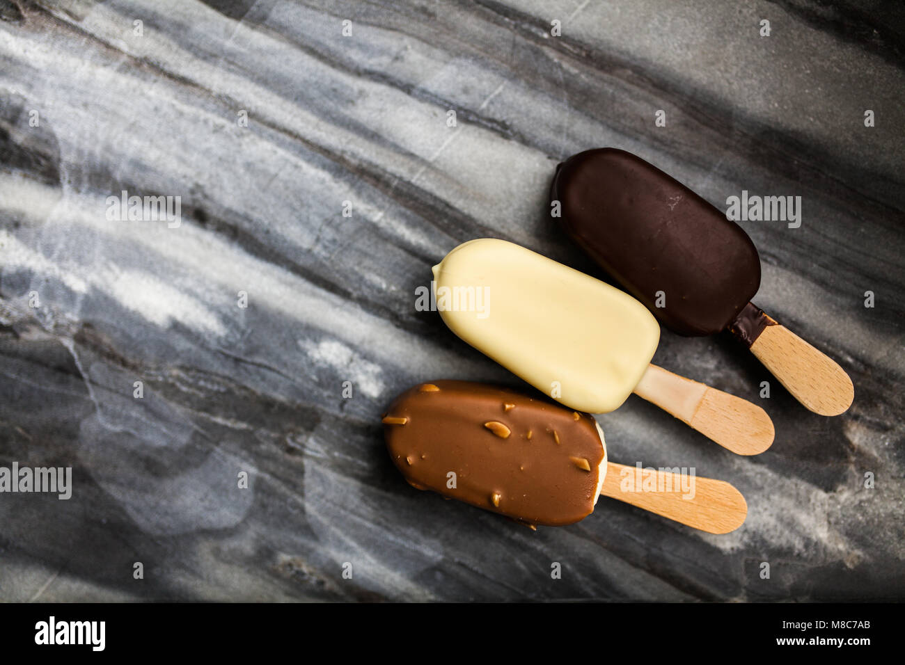 Ice cream on a stick Stock Photo - Alamy