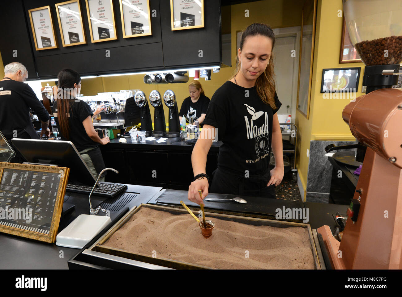 Traditional greek coffee in hi-res stock photography and images - Alamy