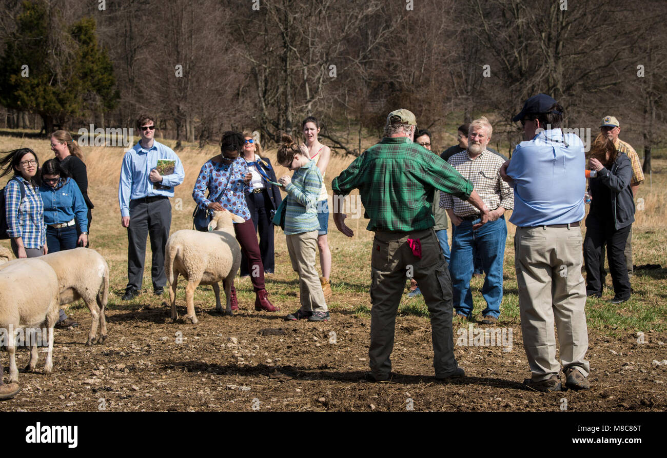Chesapeake Bay Foundation Clagett Farm Manager Michael Heller, and ...