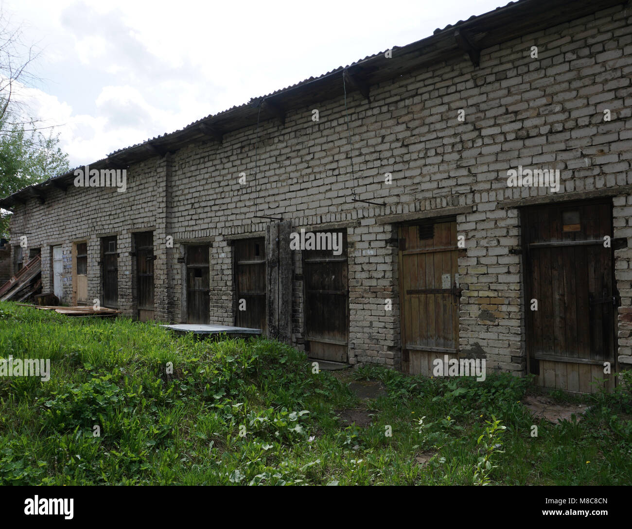 prison wall and doors Stock Photo - Alamy
