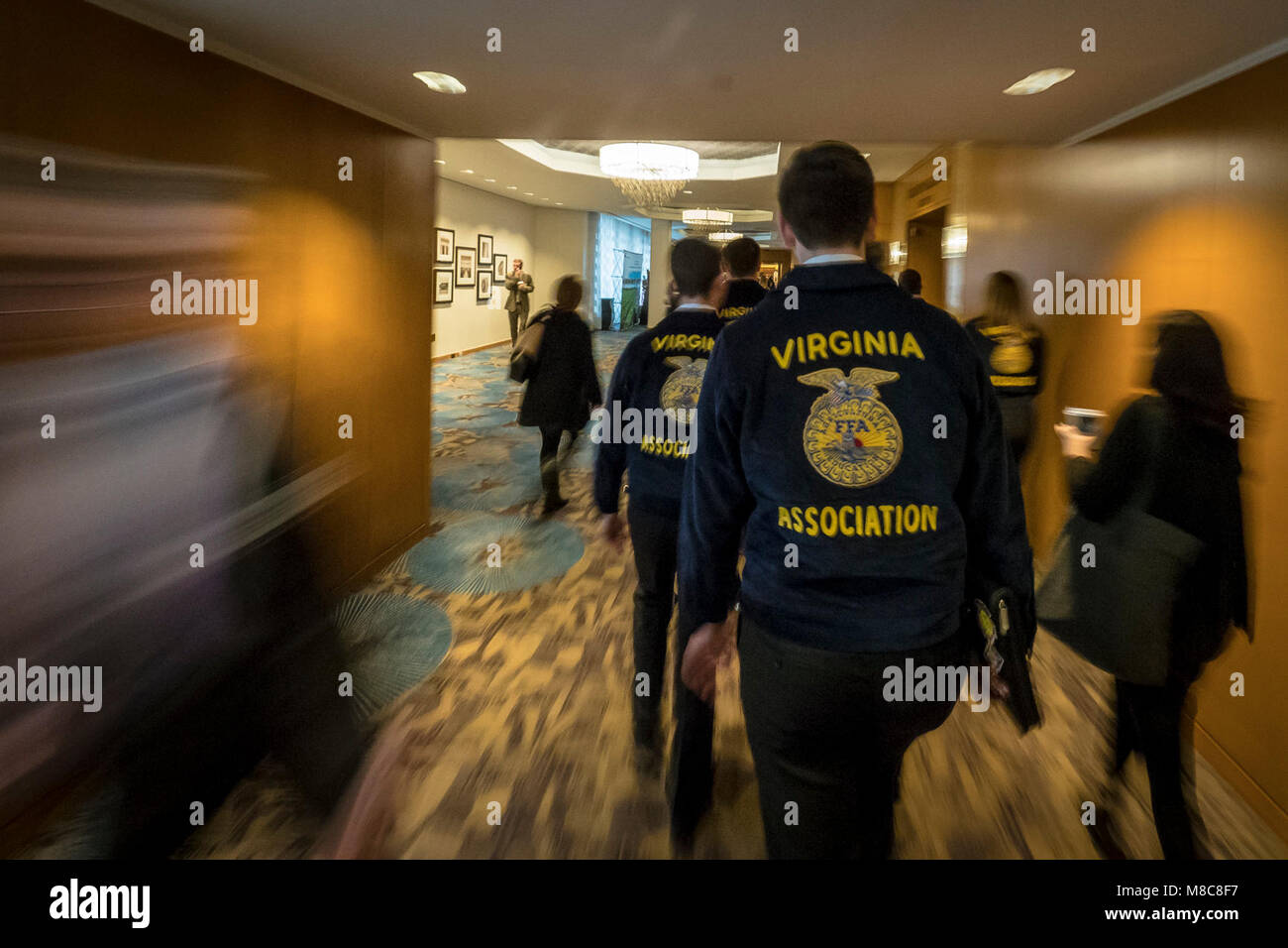 Members of the Virginia FFA make their way to the 94th Annual ...