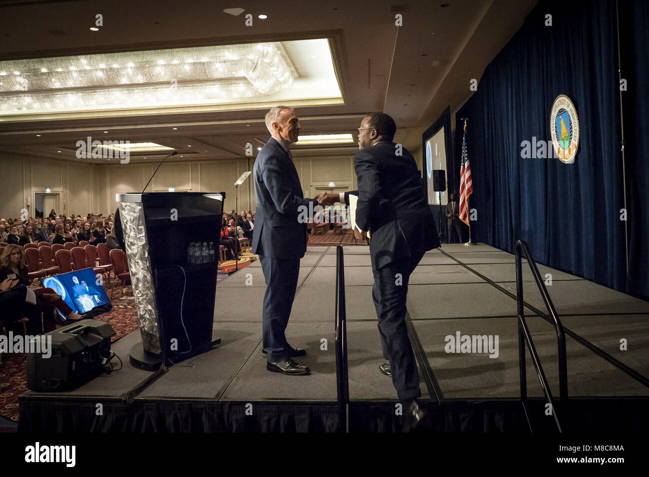 U.S. Department of Agriculture ) Deputy Secretary Steve Censky introduces distinguished speaker ...