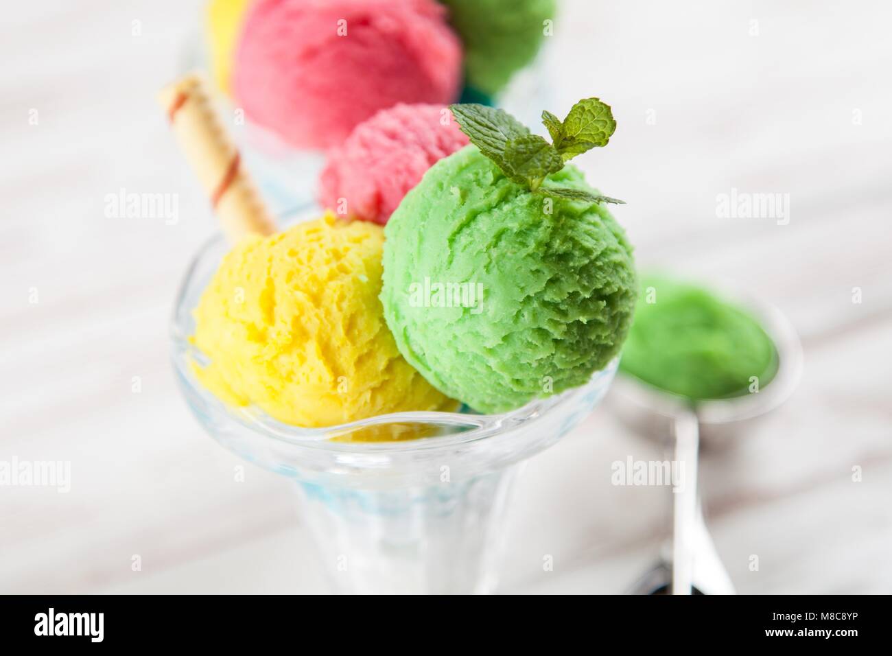 Ice cream vase Stock Photo - Alamy
