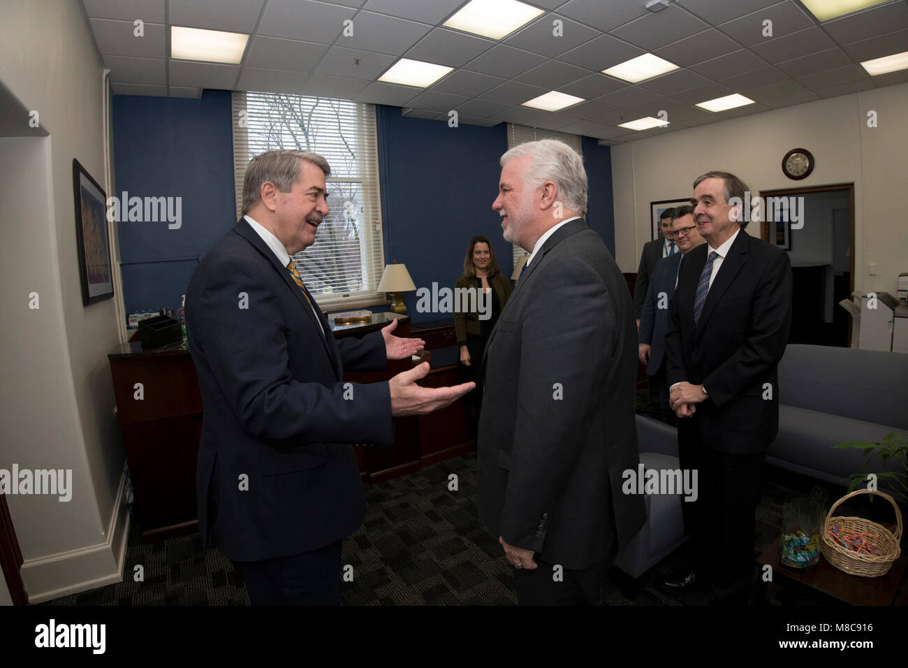 From left, U.S. Department of Agriculture ) Under Secretary for Trade ...