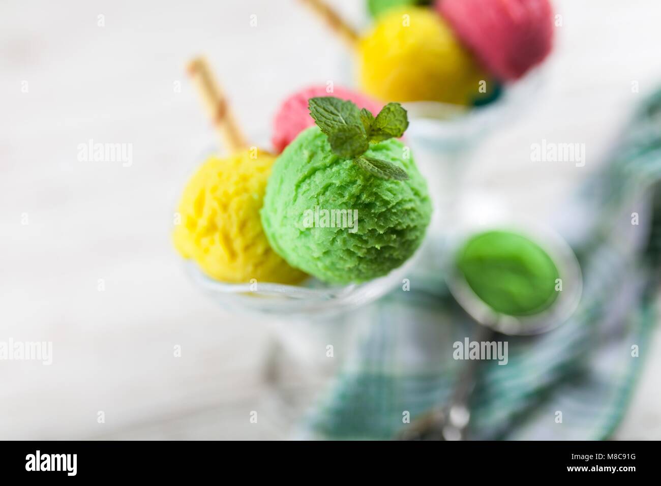 Ice cream vase Stock Photo - Alamy