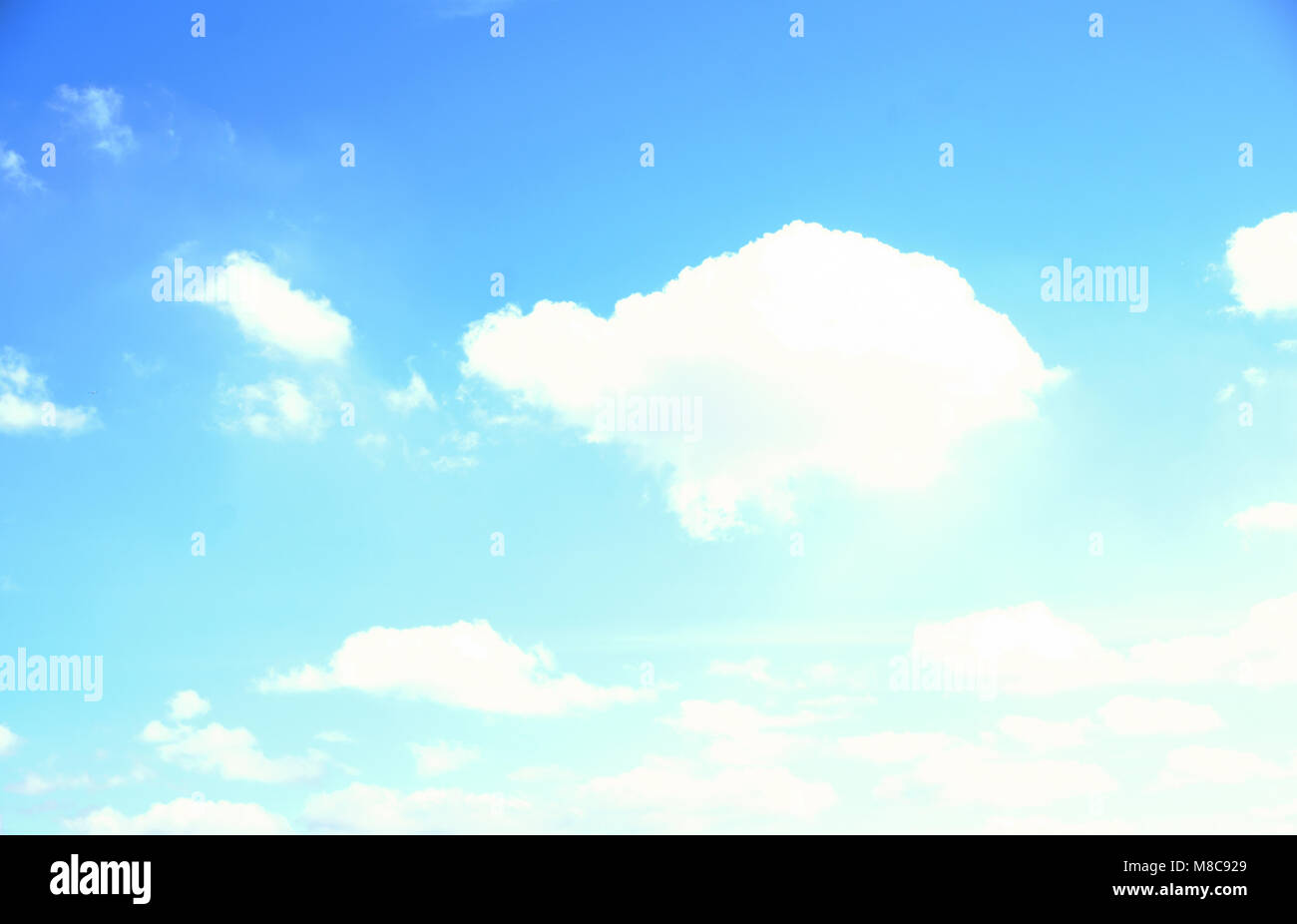 Heavenly clouds on the sky blue color of the Stock Photo - Alamy