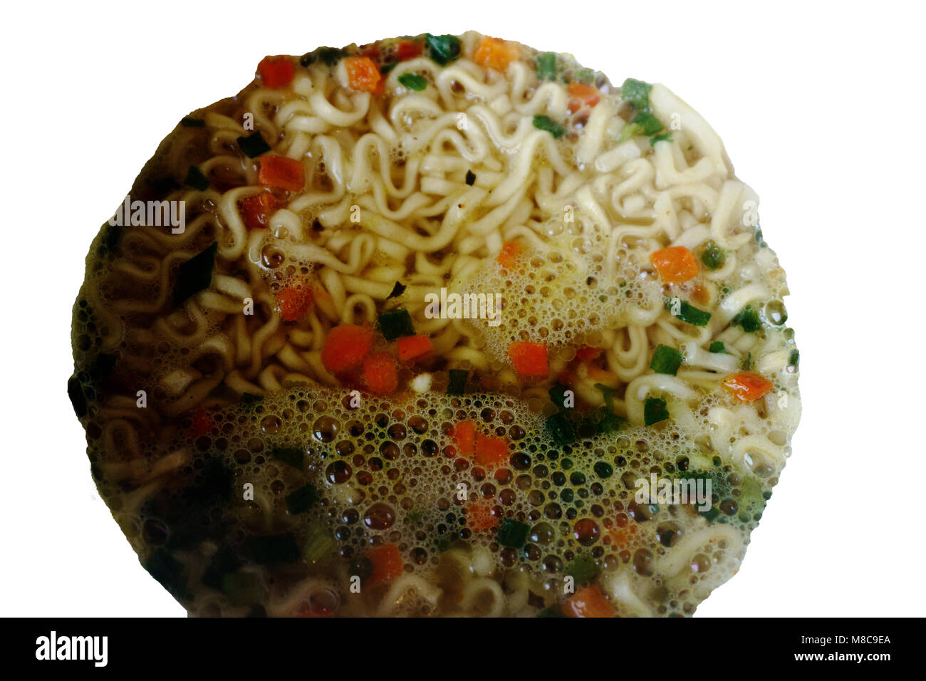 Instant noodles isolated on white background Stock Photo - Alamy