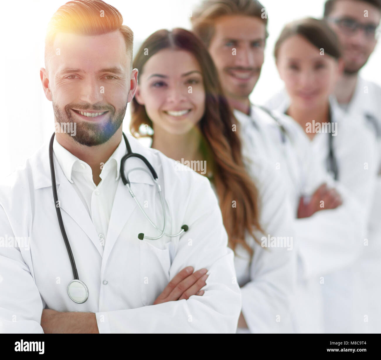 closeup .group of medical workers Stock Photo - Alamy