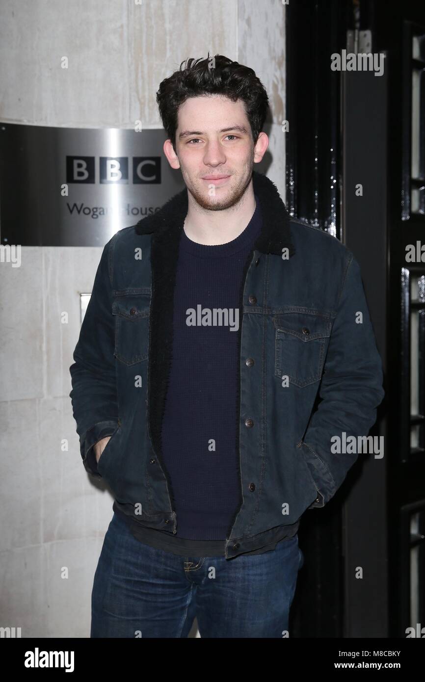 Josh OConnor seen leaving Wogan house after Radio 2 Featuring: Josh O ...