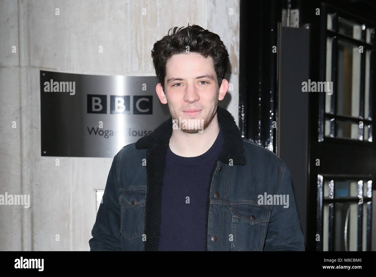 Josh OConnor seen leaving Wogan house after Radio 2 Featuring: Josh O ...