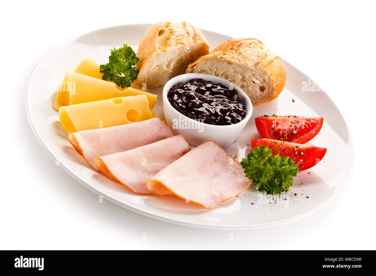 Continental breakfast cheese ham hi-res stock photography and images ...