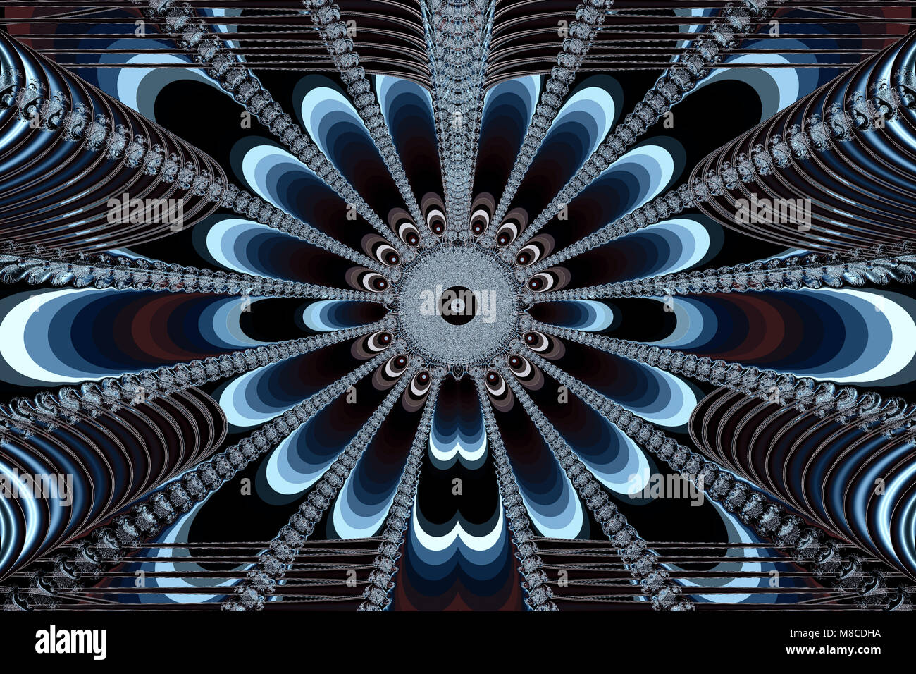 Illustration of a beautiful colored drawing of fractal structures Stock Photo - Alamy