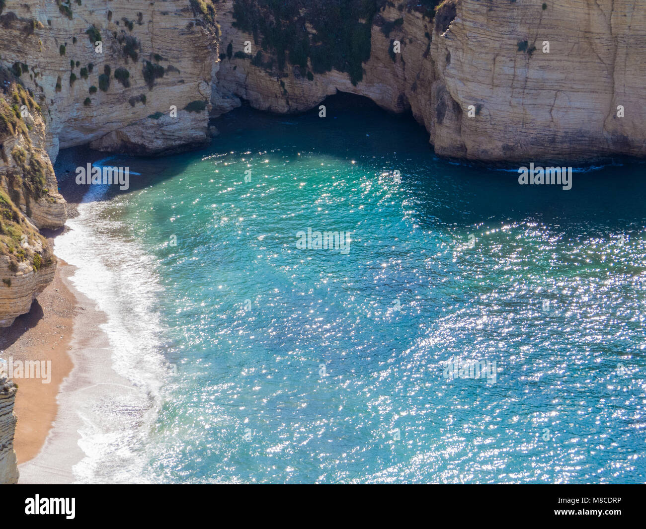 Raouche, Pigeons' Rock. In Beirut, Lebanon Stock Photo - Alamy