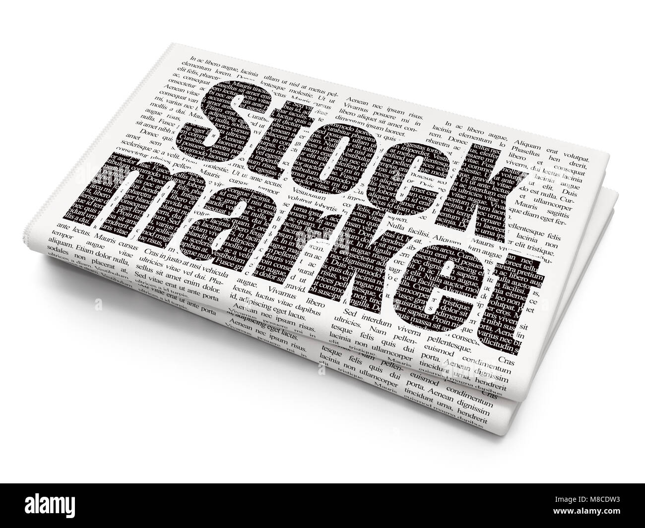 Stock market newspaper Cut Out Stock Images & Pictures - Alamy