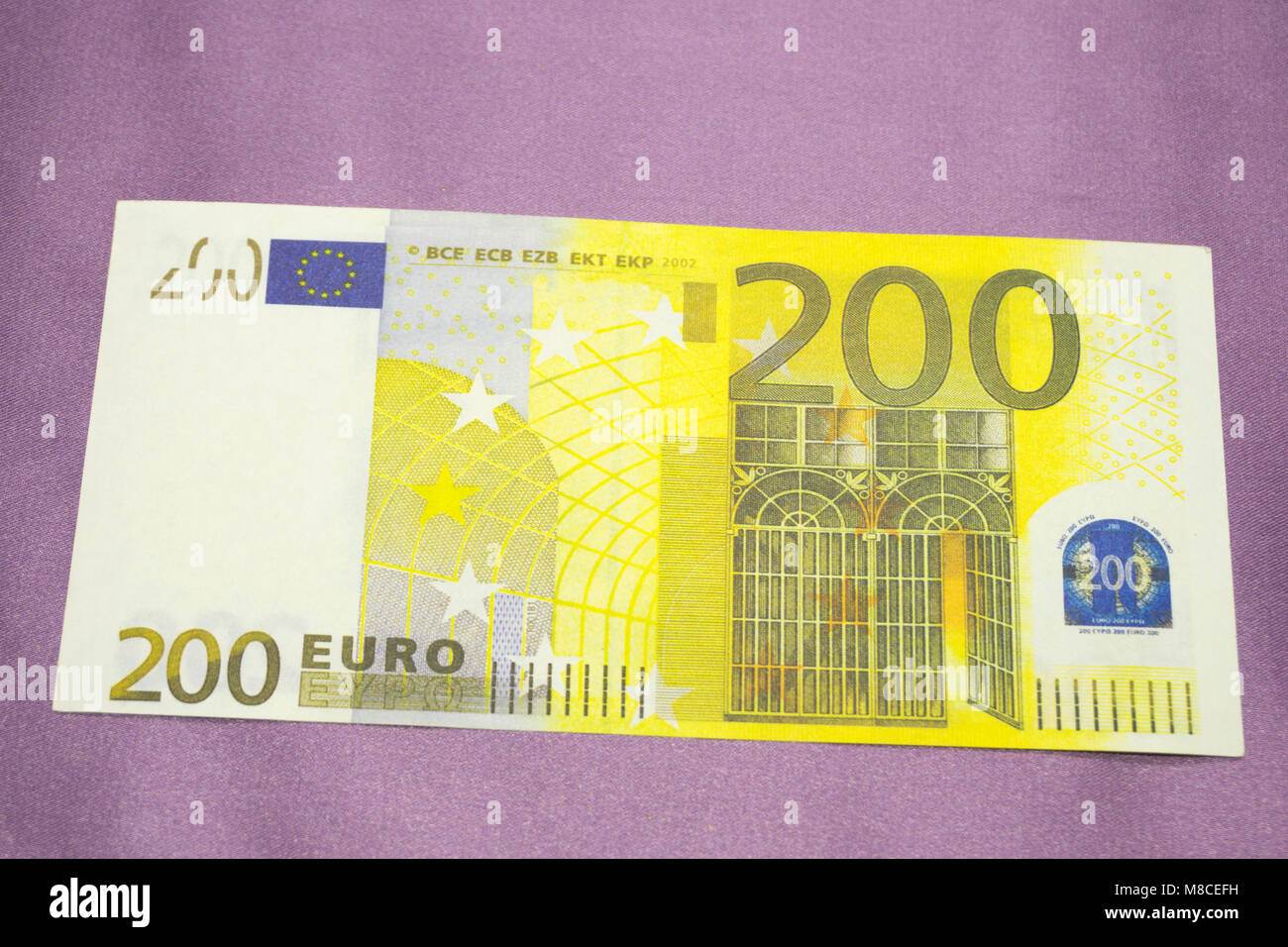 Euro banknotes on a white background Stock Photo - Alamy