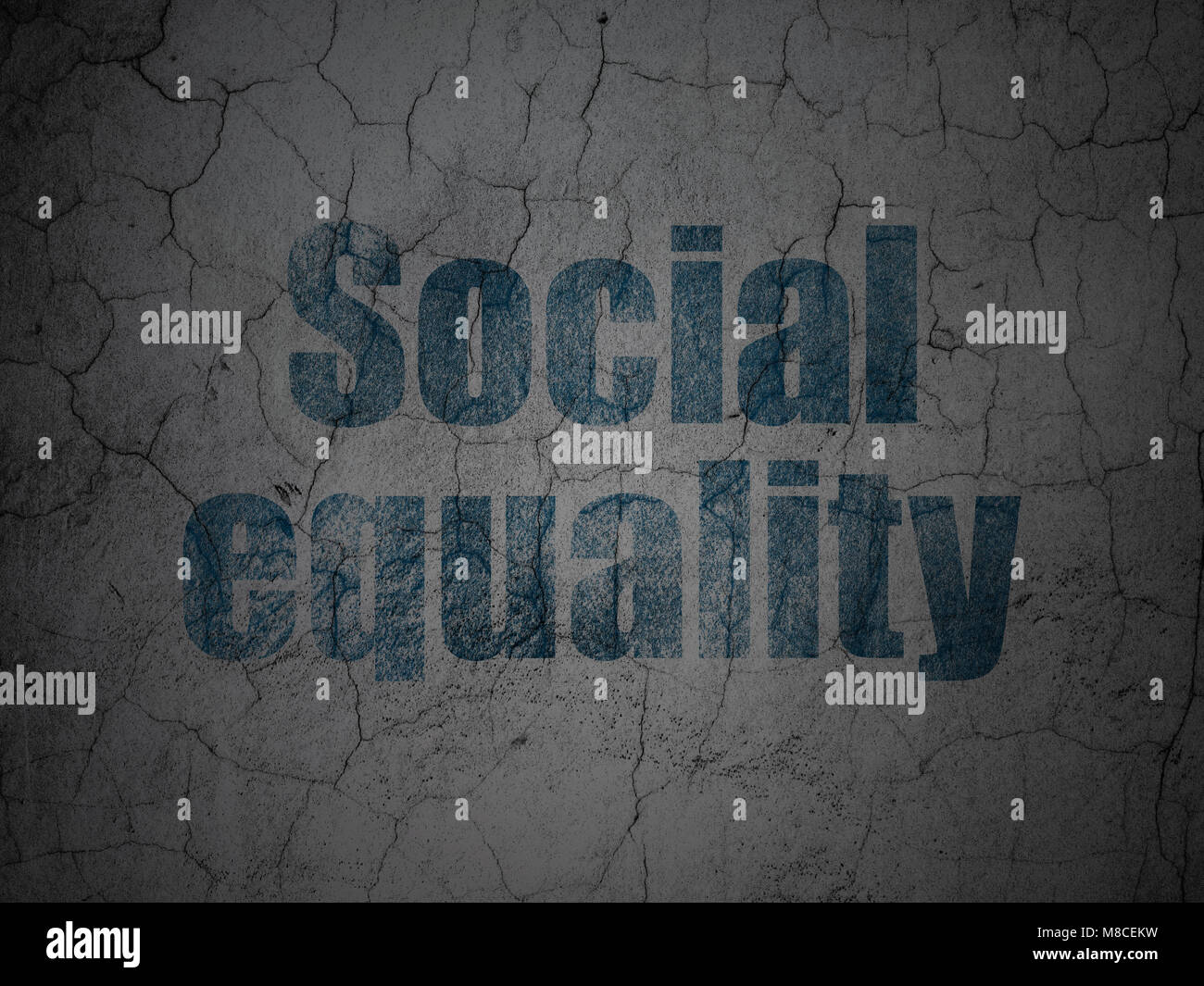 Political concept: Social Equality on grunge wall background Stock ...