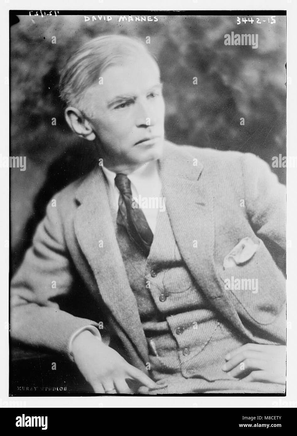 A portrait of David Mannes, a distinguished figure in the field of ...